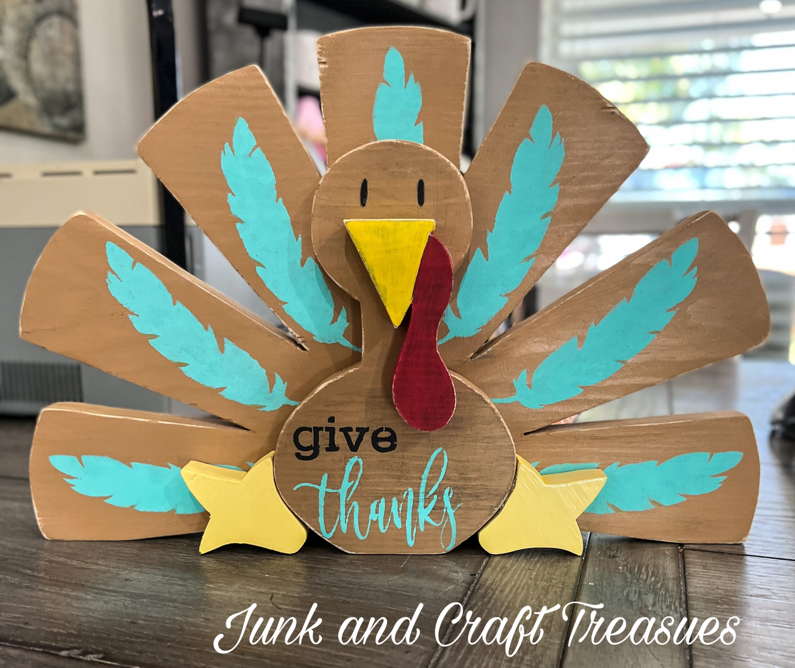 Wood Pieces To Make Turkey - Junk And Craft Treasures