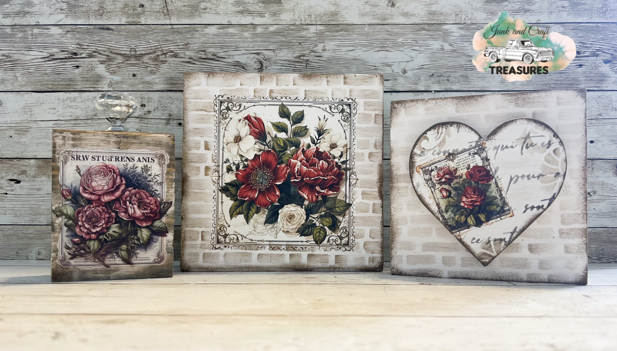 Beautiful Shelf Sitters Made By Melissa Bradshaw - Junk And Craft Treasures