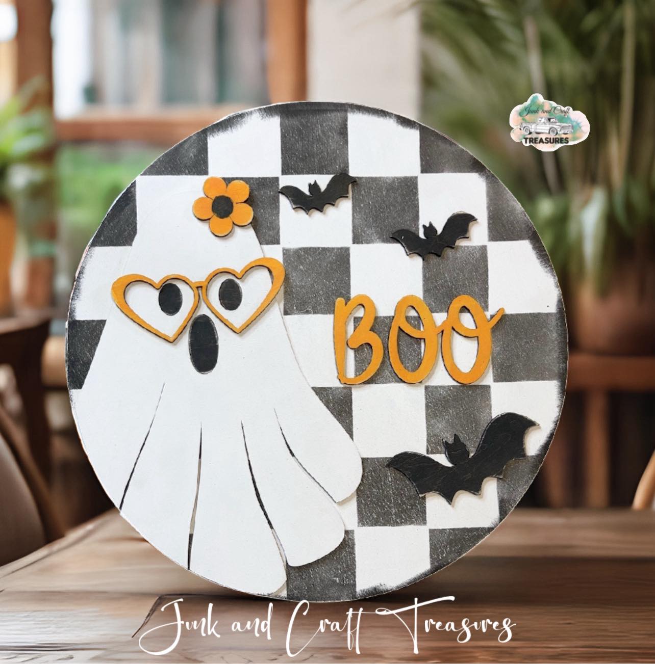 Ghost, Bats and Boo Laser Cutout - Junk And Craft Treasures